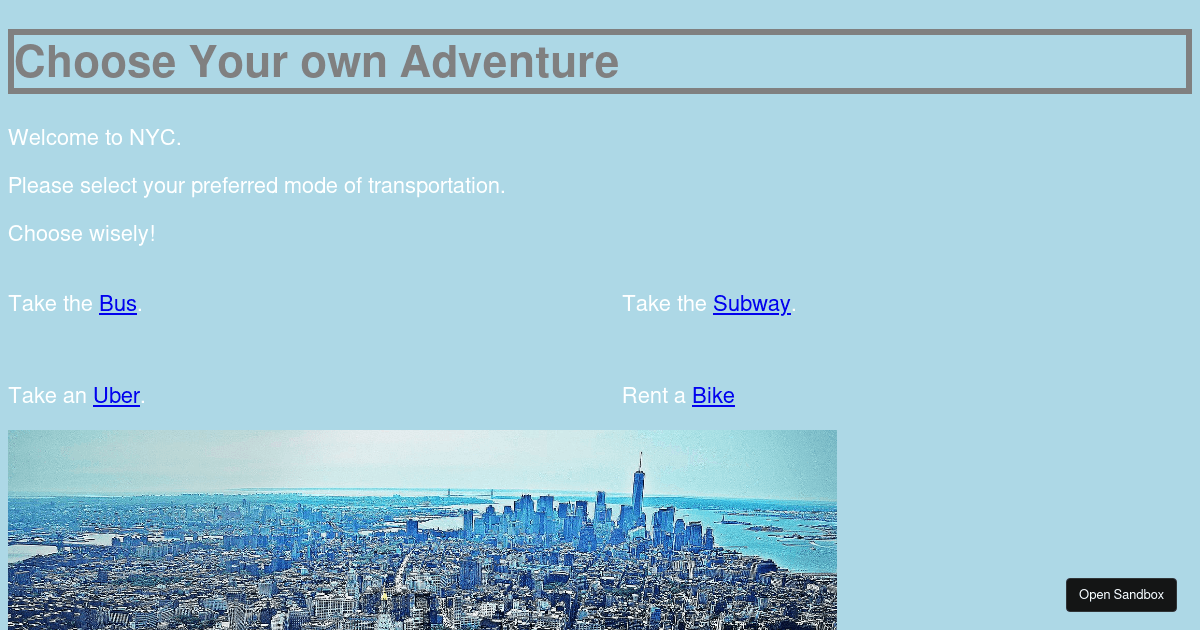 CSS Basics Spring 2024 - Codesandbox