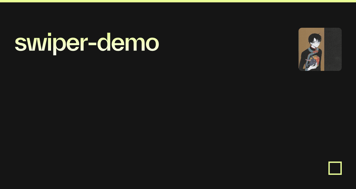 swiper-demo - Codesandbox