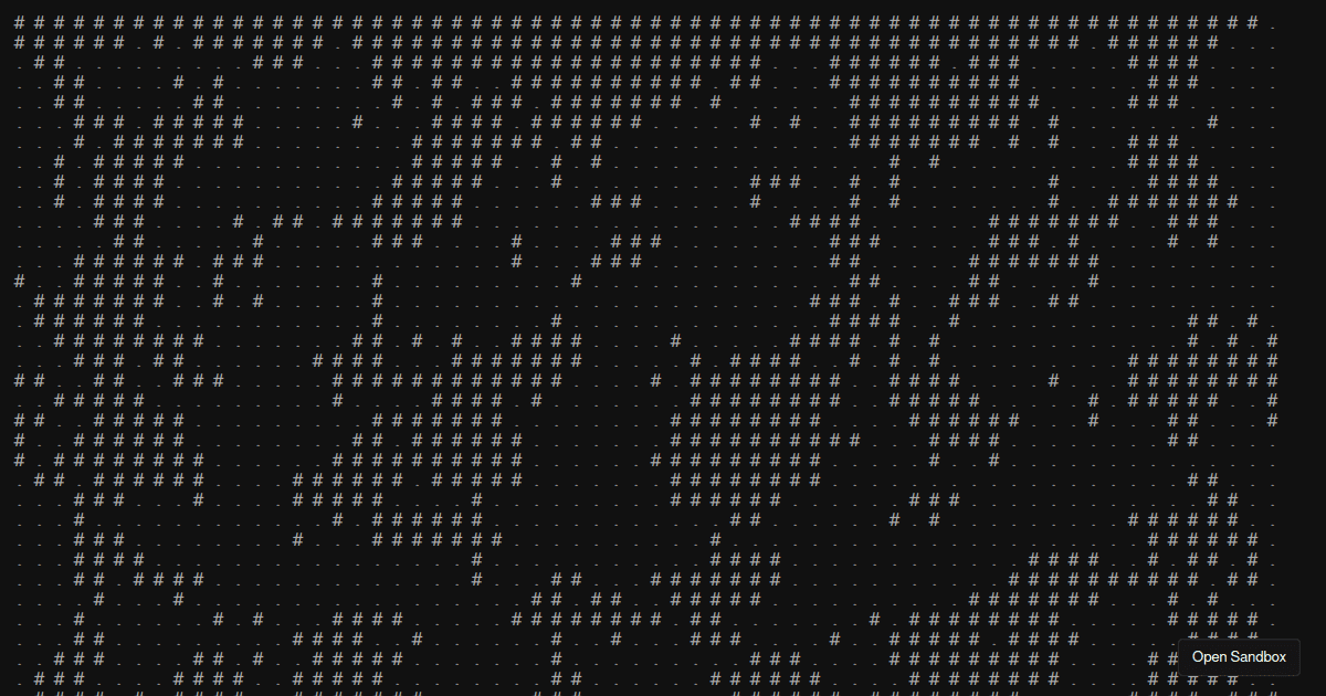 Random Level Generation with Cellular Automata - Codesandbox