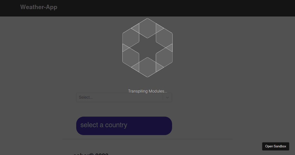 weather - Codesandbox