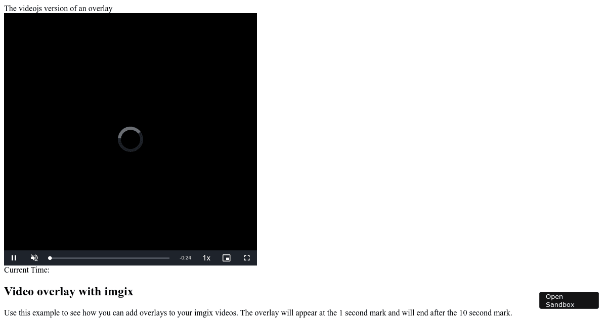 VideoJS-over-with-imgix (forked) - Codesandbox