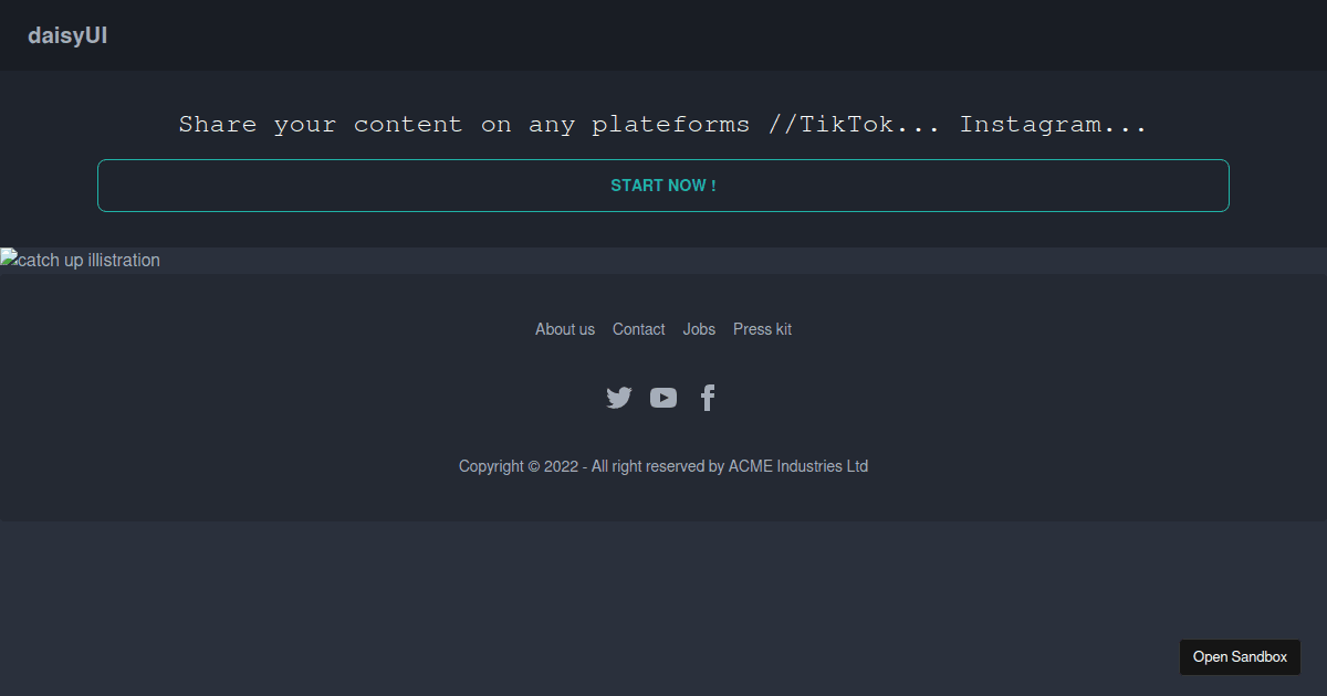 Share it everywhere - Codesandbox
