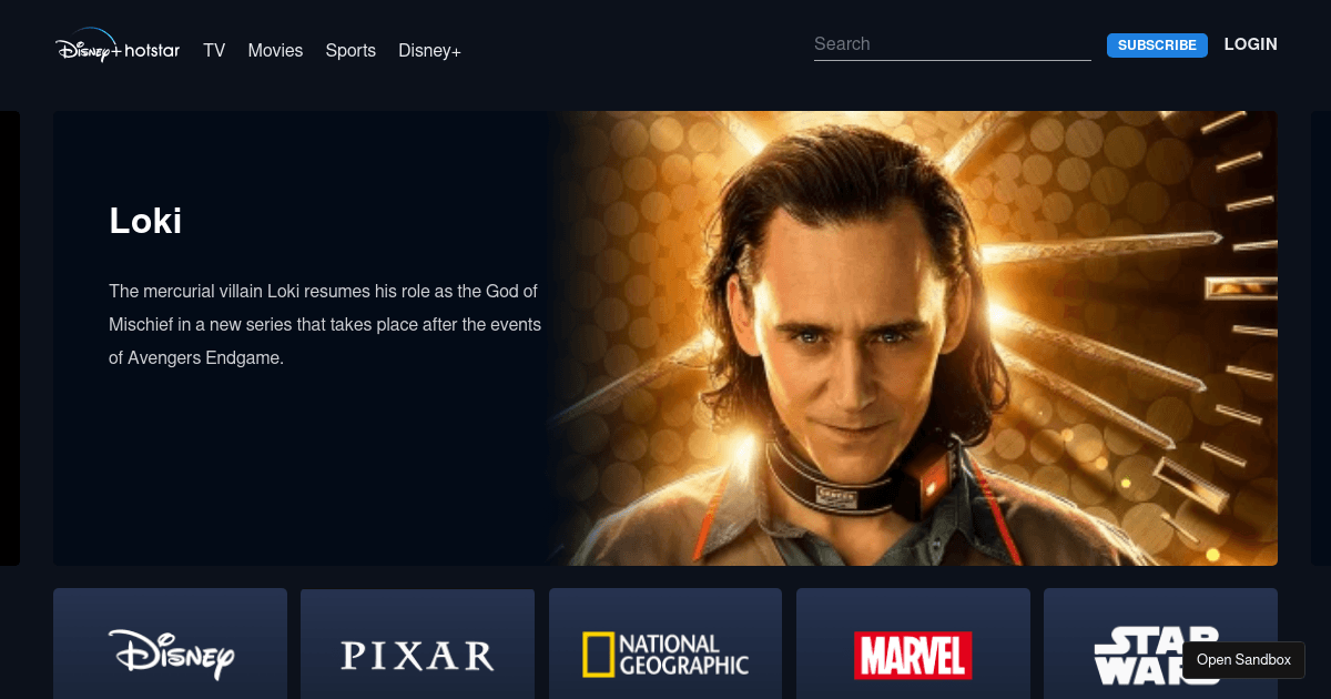 static - Codesandbox