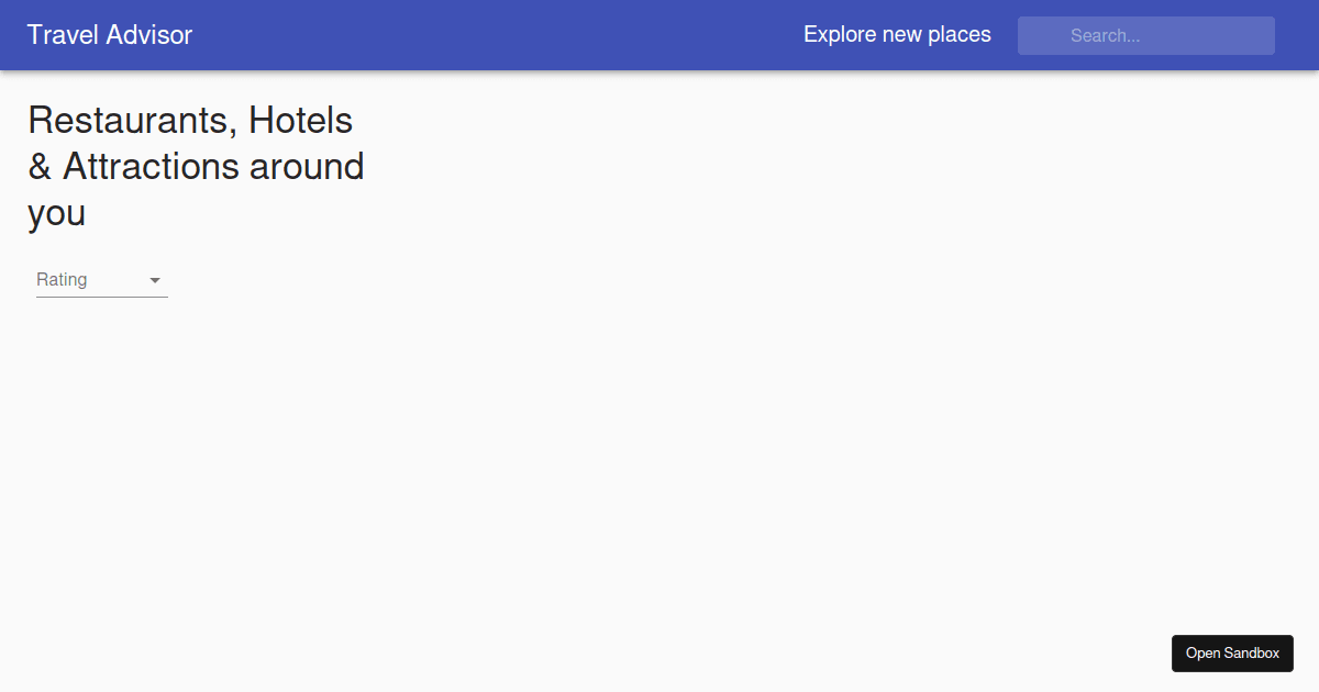 travel_advisor - Codesandbox