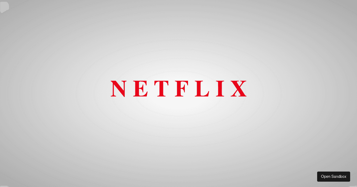 netflix - Codesandbox