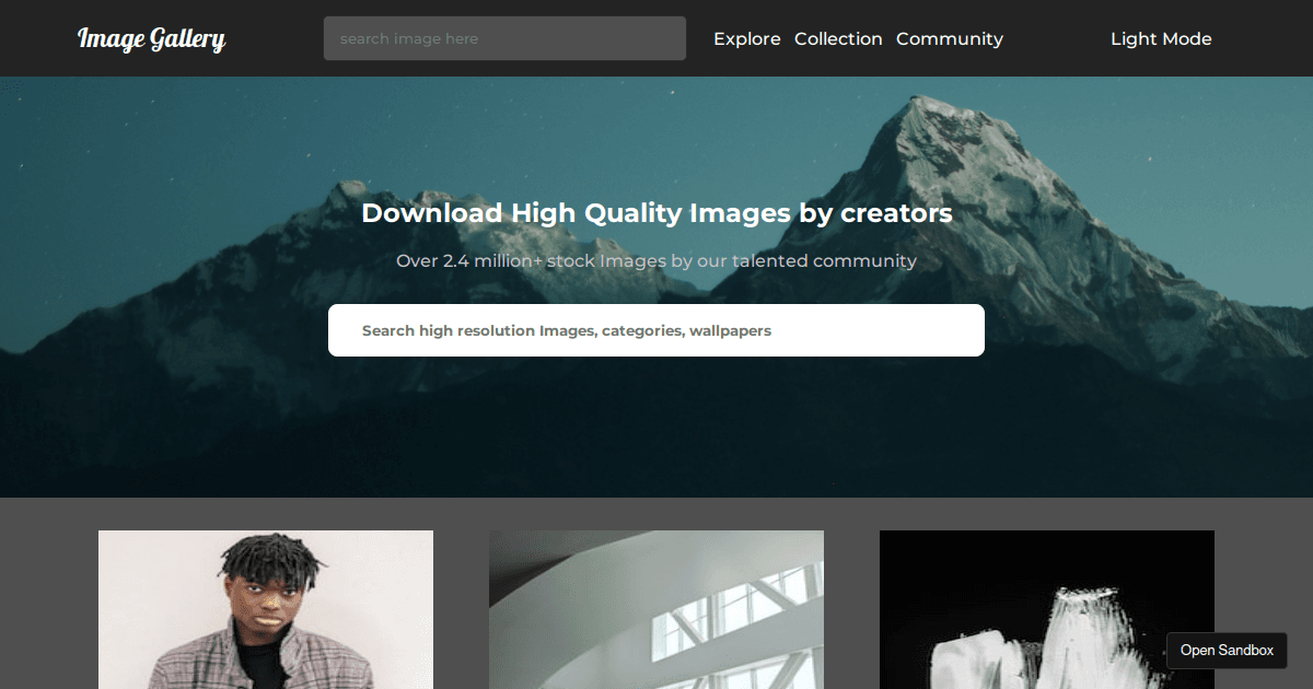 image_gallery - Codesandbox