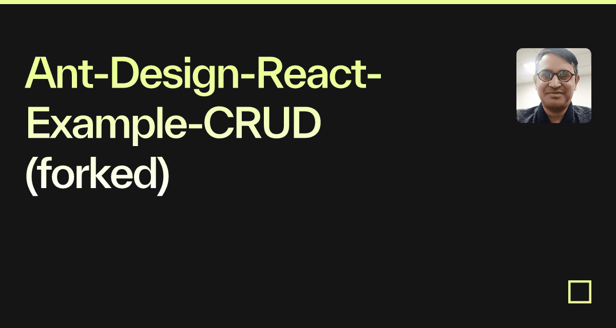 Ant-Design-React-Example-CRUD (forked) - Codesandbox