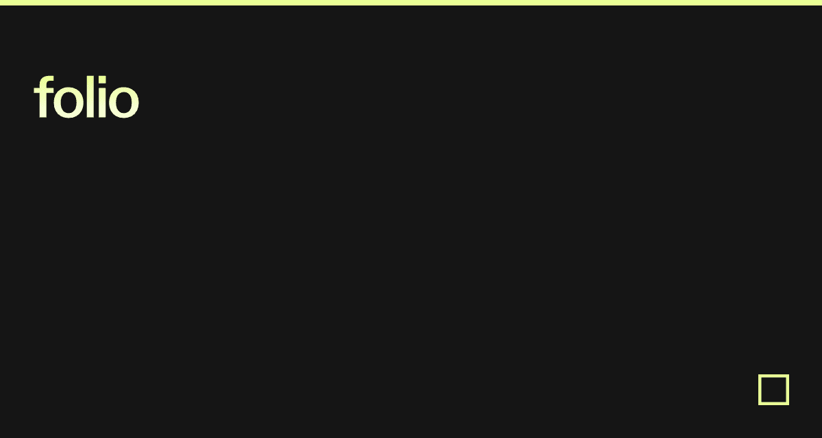 folio - Codesandbox