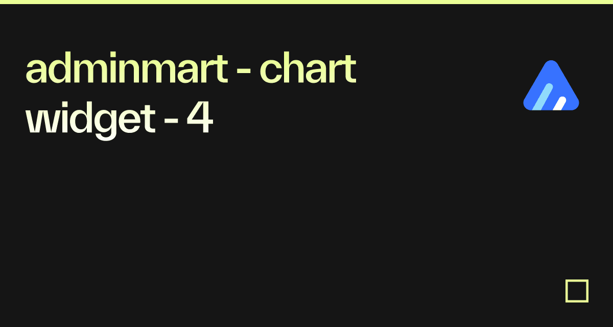 adminmart - chart widget - 4 - Codesandbox