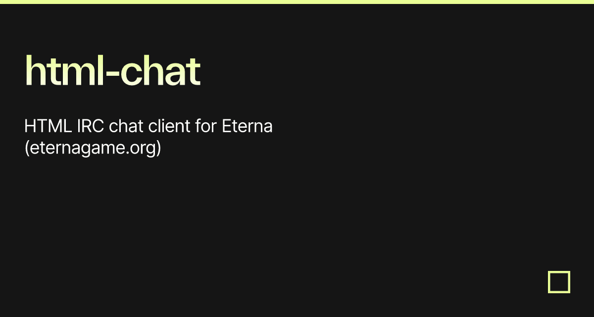 html-chat - Codesandbox