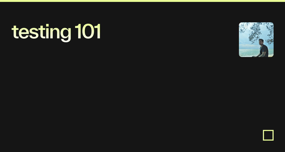 testing 101 - Codesandbox