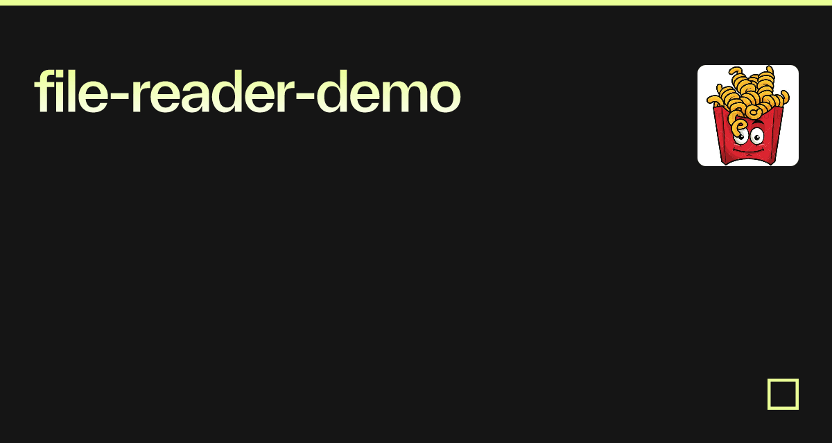 file-reader-demo - Codesandbox