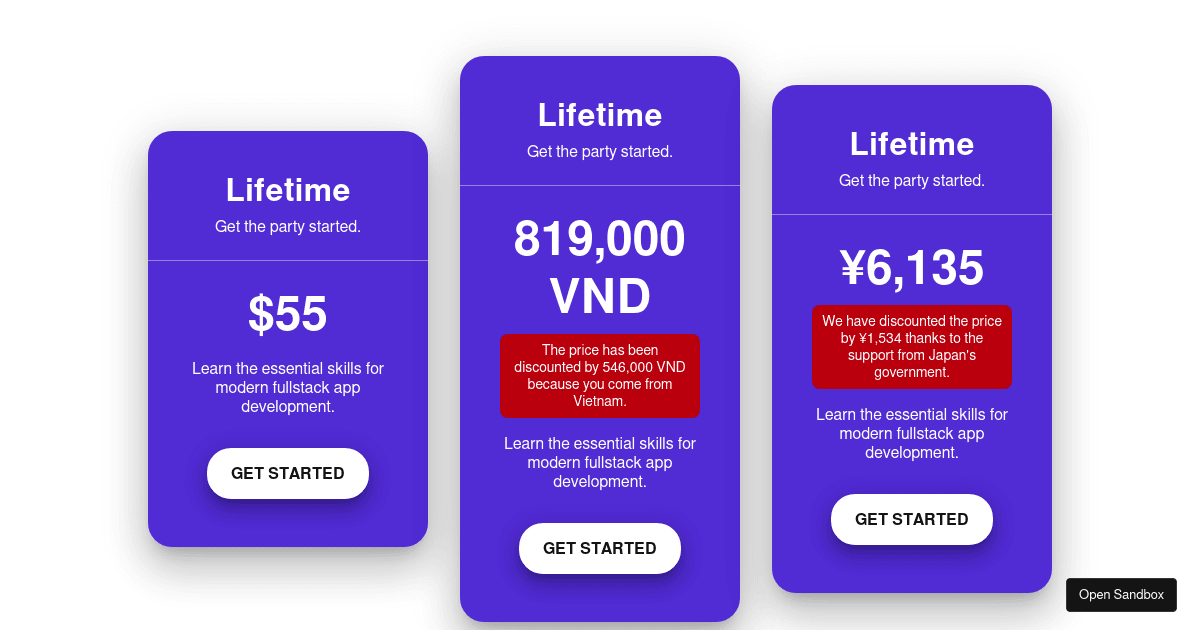 React Strategy Pattern (Problem) - Codesandbox