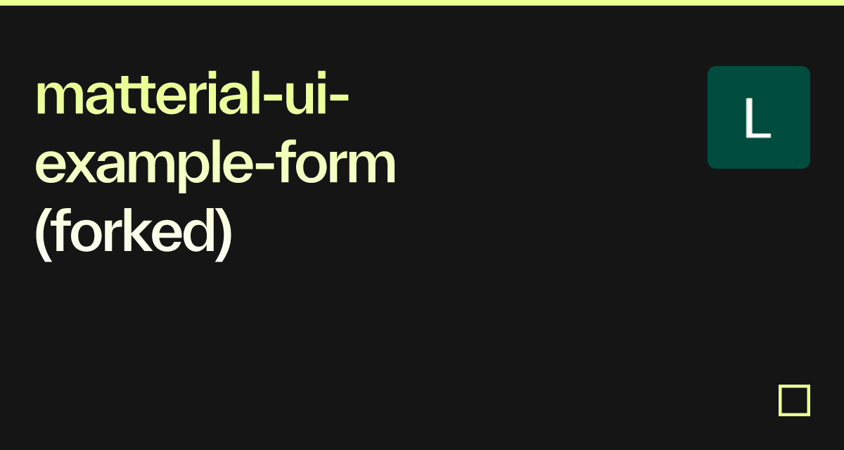 matterial-ui-example-form (forked) - Codesandbox