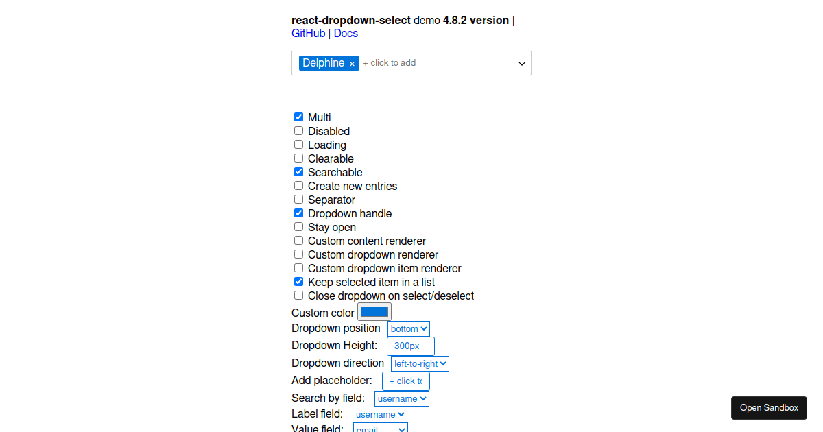 react-dropdown-select - Codesandbox