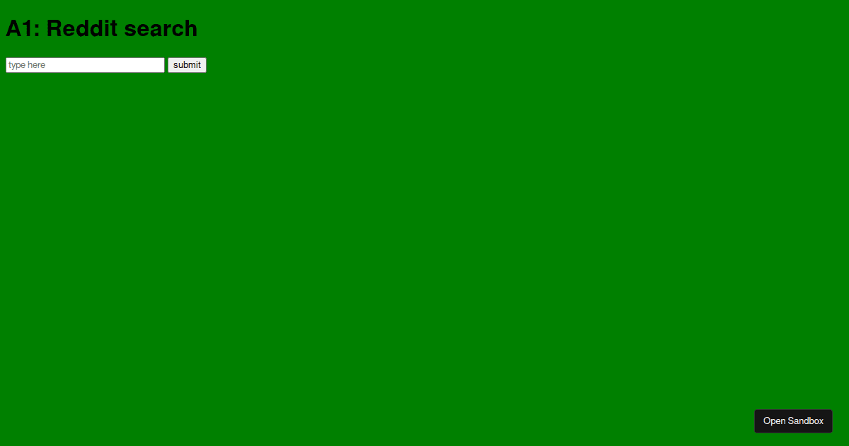 Assignment 1 Codesandbox 3581