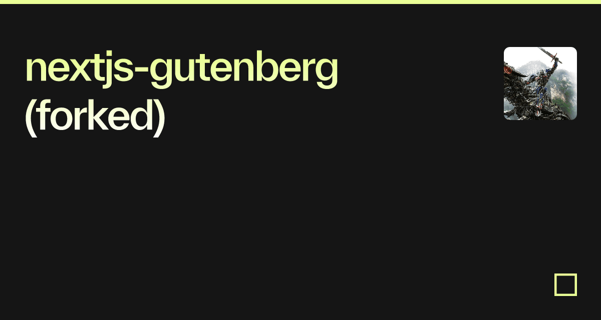 nextjs-gutenberg (forked) - Codesandbox