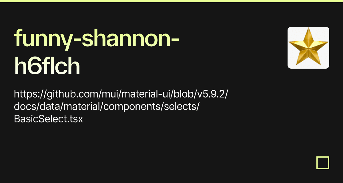 funny-shannon-h6flch - Codesandbox