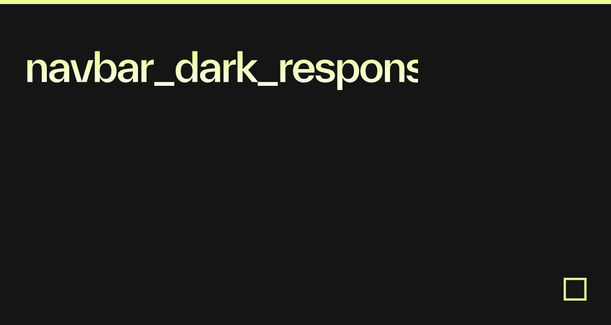 navbar_dark_responsive - Codesandbox navbar_dark_responsive - Codesandbox