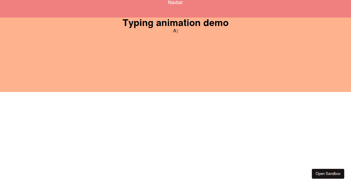 Headroom in container+typing animation - Codesandbox