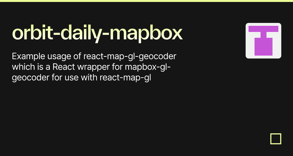 orbit-daily-mapbox - Codesandbox