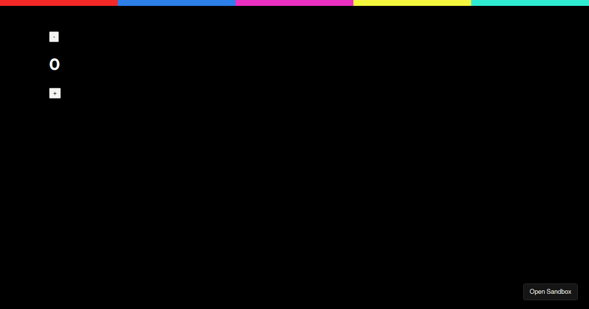 count - Codesandbox count - Codesandbox