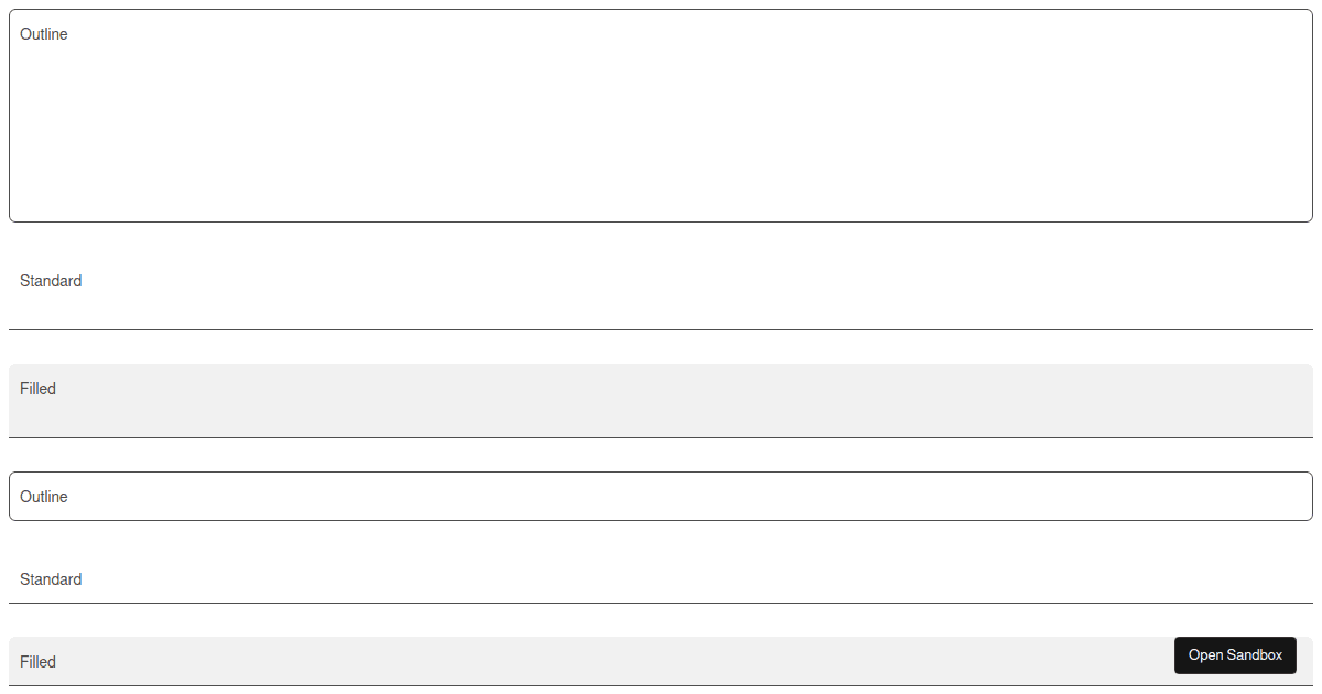 Text Area Codesandbox