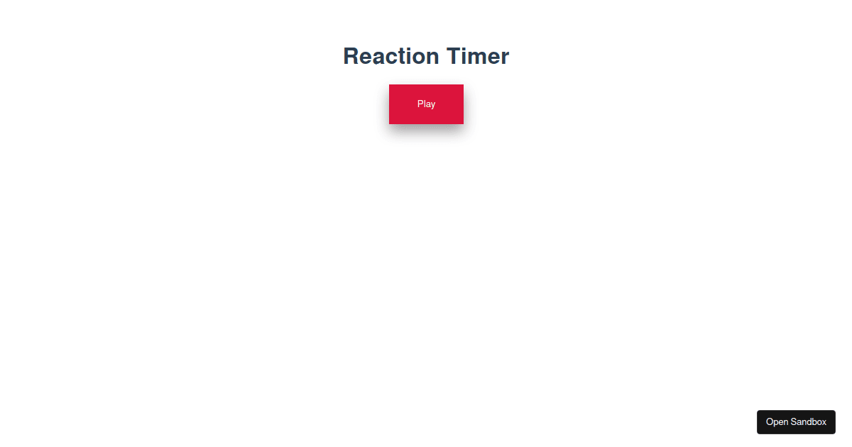 reaction game - Codesandbox