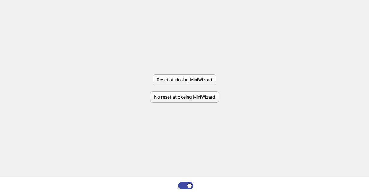 Mini Wizard - Codesandbox
