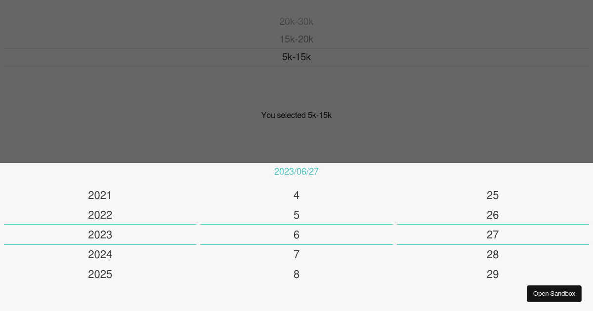 custom picker (forked) - Codesandbox
