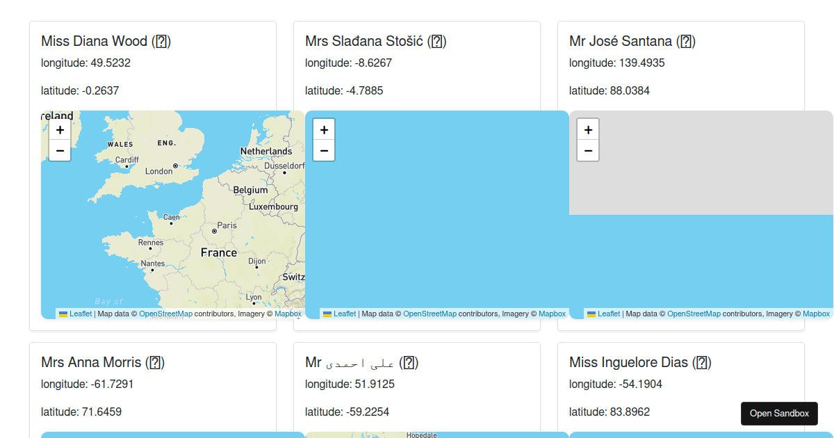 multiple-map problem - Codesandbox