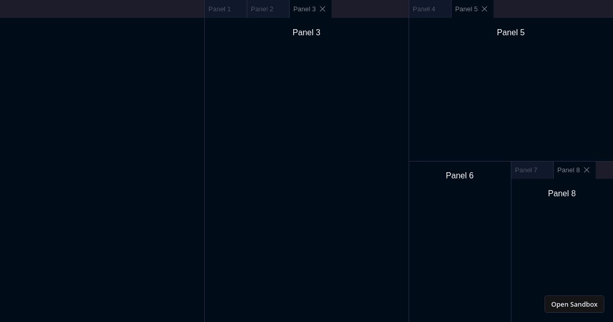 customheader-dockview - Codesandbox