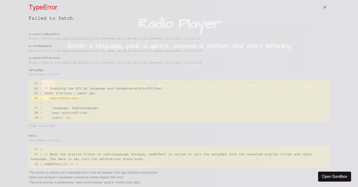 radio-player-app - Codesandbox
