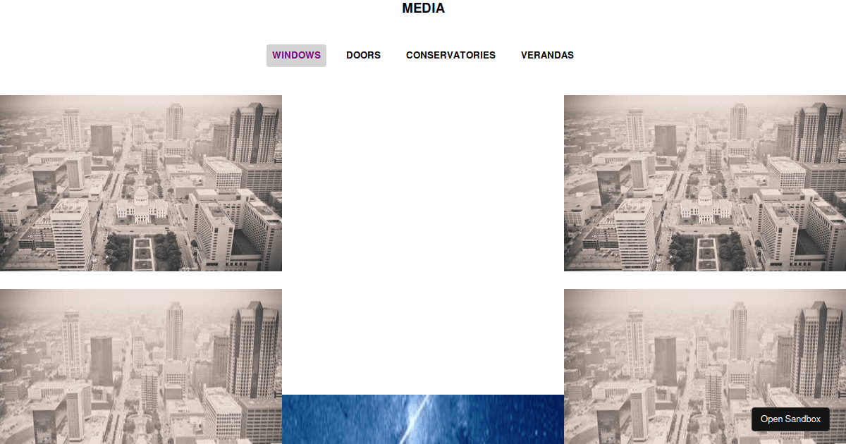 Tab Gallery Codesandbox