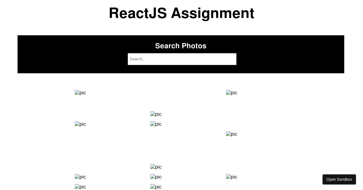 React Codesandbox