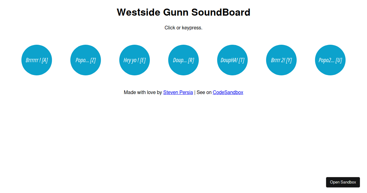 Westside Gunn SoundBoard - Codesandbox