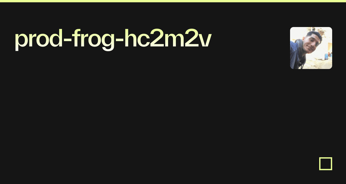 prod-frog-hc2m2v - Codesandbox