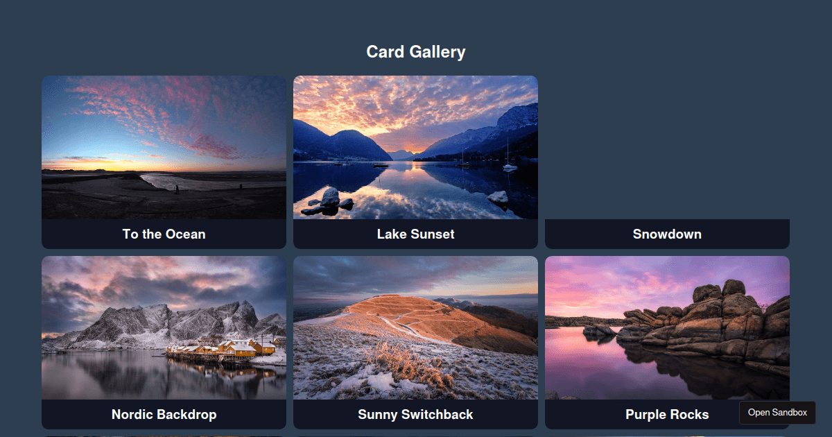 card-gallery - Codesandbox