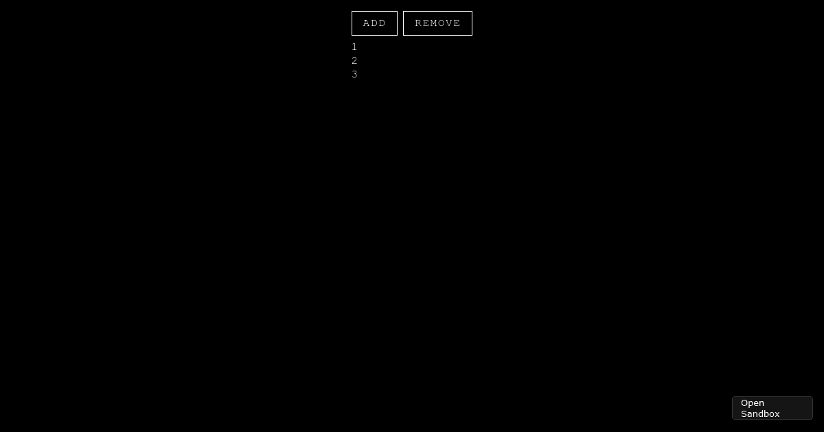 add-remove-list-items - Codesandbox