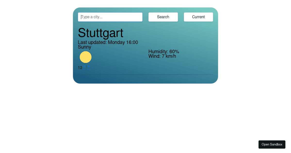 React Homework 1 Codesandbox