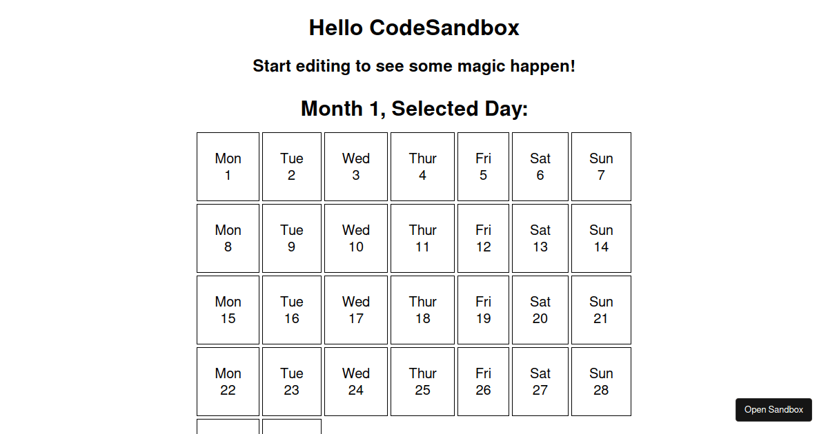 select-date - Codesandbox
