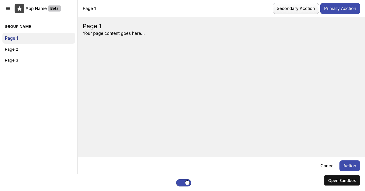 App Template (forked) - Codesandbox