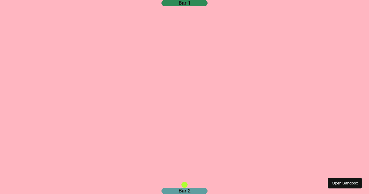 Ping Pong Game (forked) - Codesandbox