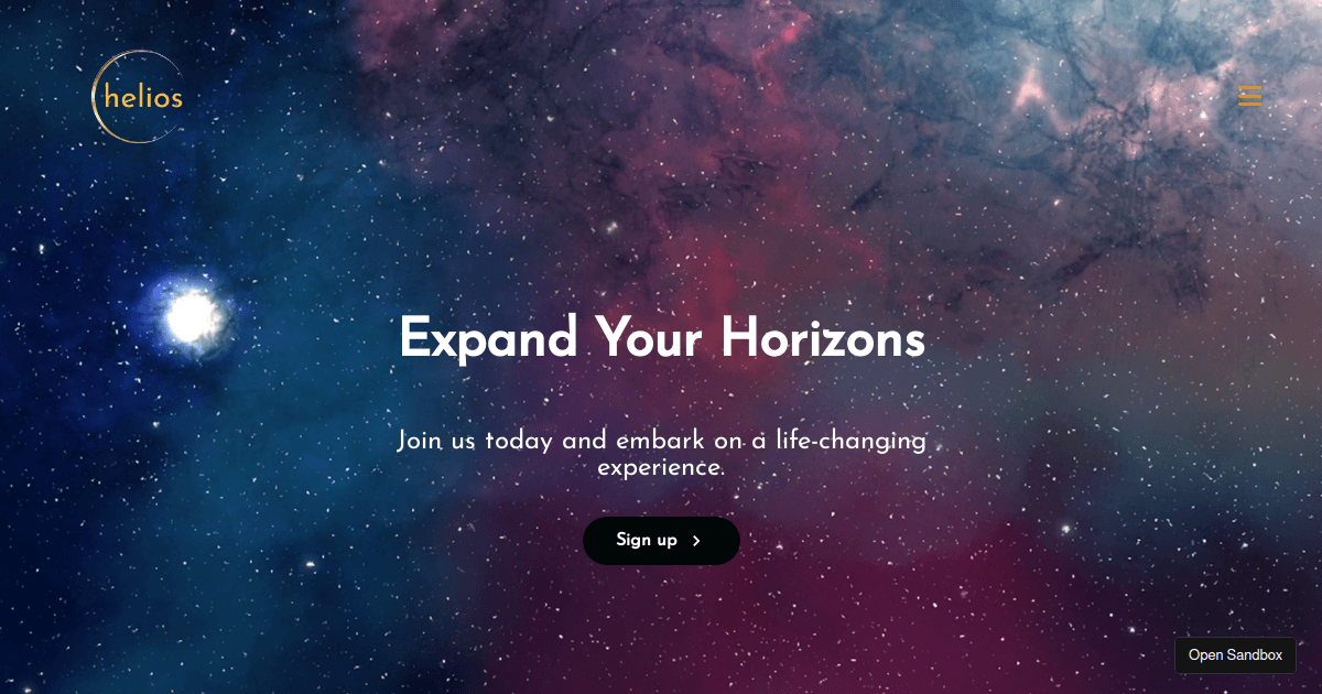 Helios! - Codesandbox