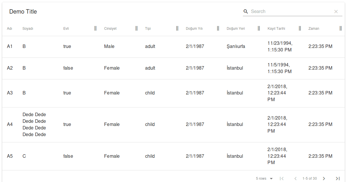 material-table - Codesandbox