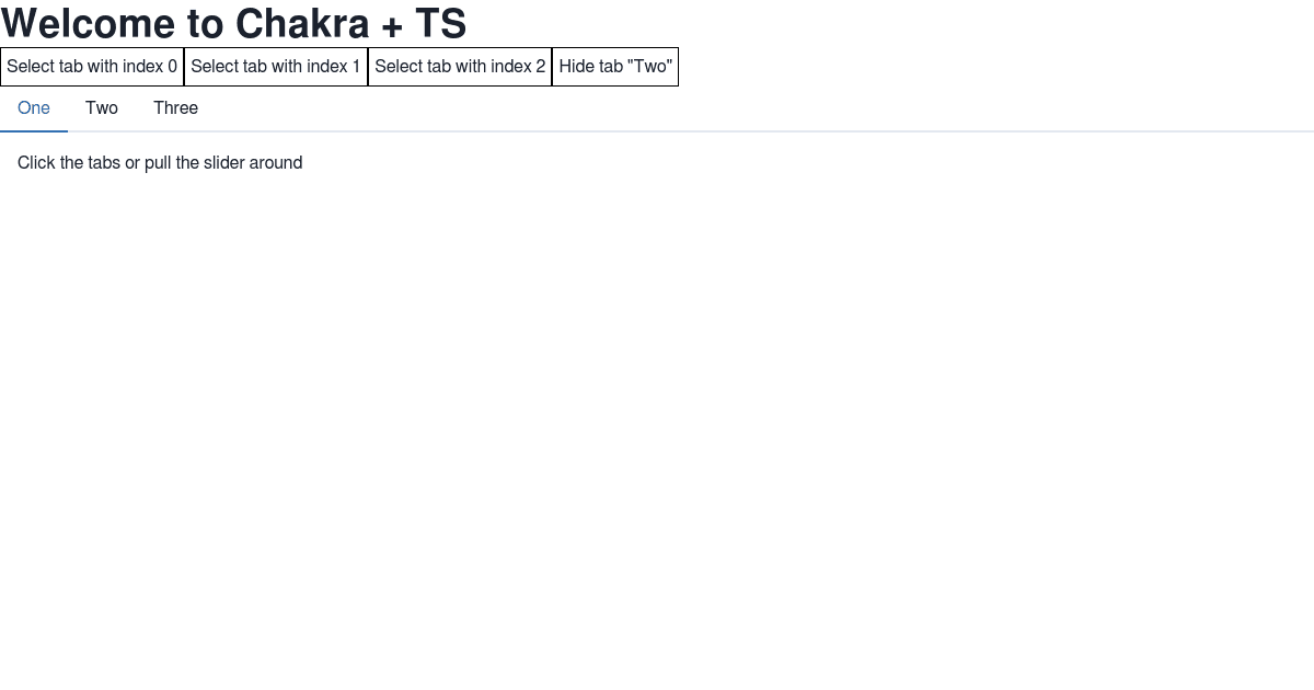 Chakra Tabs Template - Codesandbox