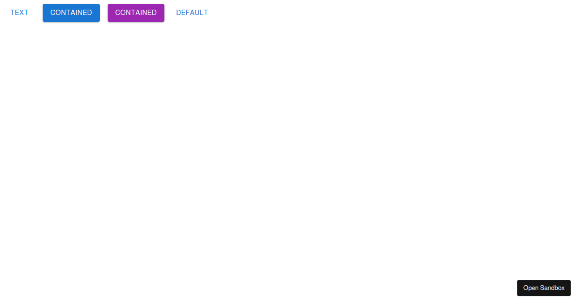 MUI v5 styled button override probs - Codesandbox MUI v5 styled button override probs - Codesandbox