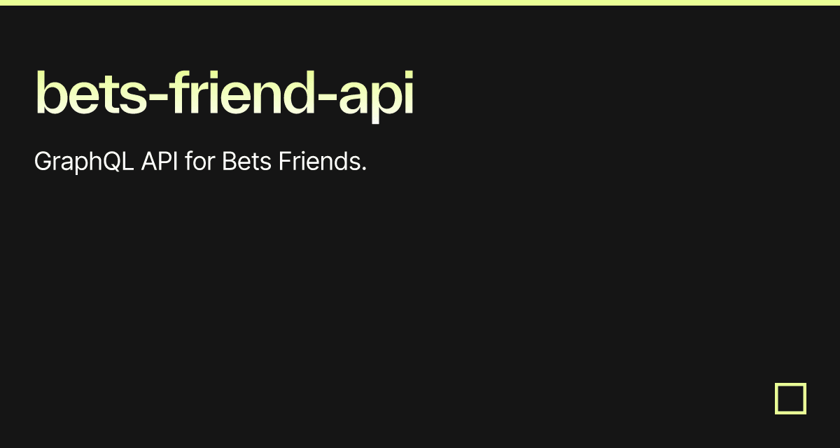 bets-friend-api - Codesandbox