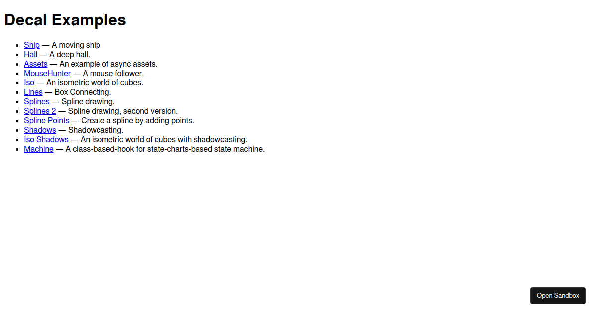 React Decal Codesandbox