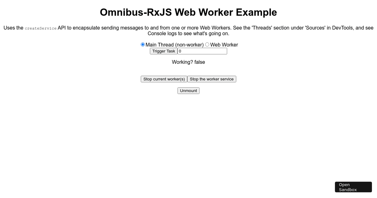 web-worker-service - Codesandbox